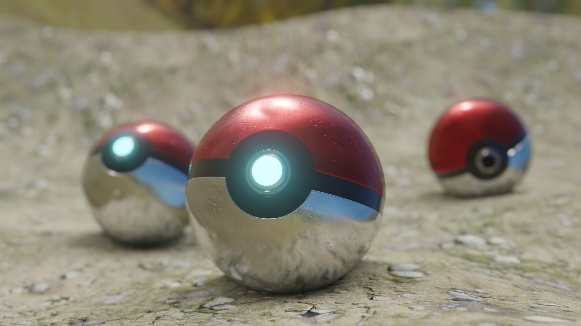 3D Pokeball Realistic Model - TurboSquid 1769024