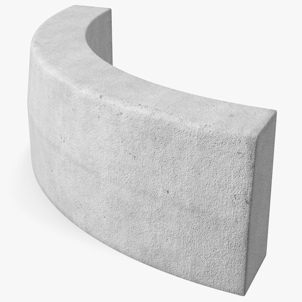 3D model Concrete Curb Rounded - TurboSquid 2029473
