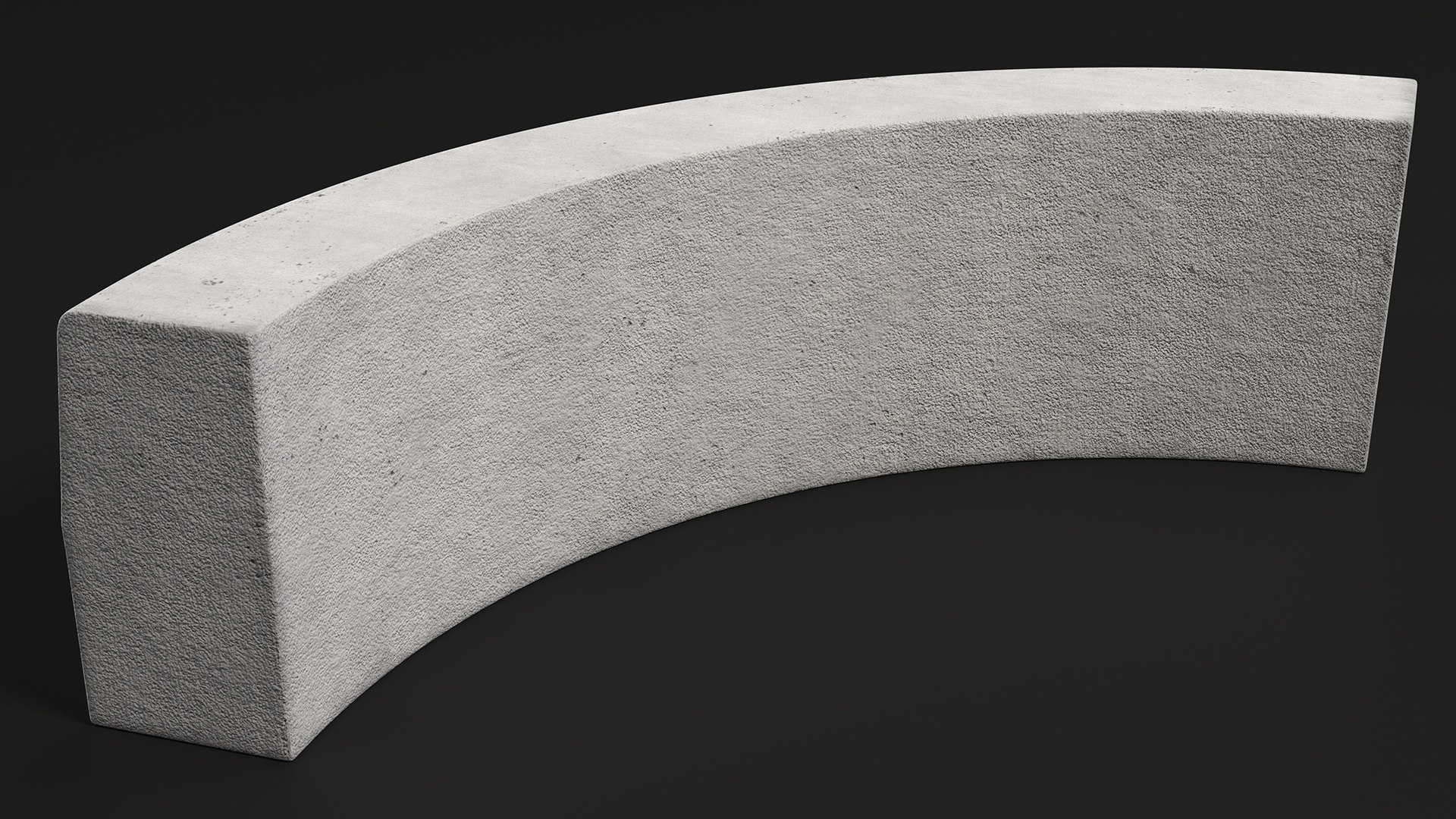 3D Model Concrete Curb Rounded - TurboSquid 2029473