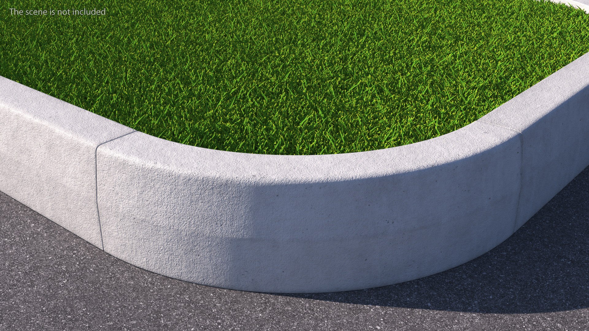 3D Model Concrete Curb Rounded - TurboSquid 2029473