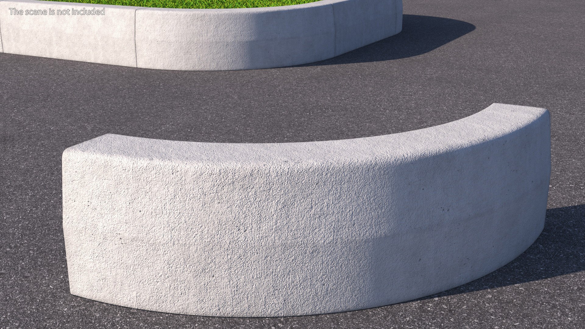 3D Model Concrete Curb Rounded - TurboSquid 2029473