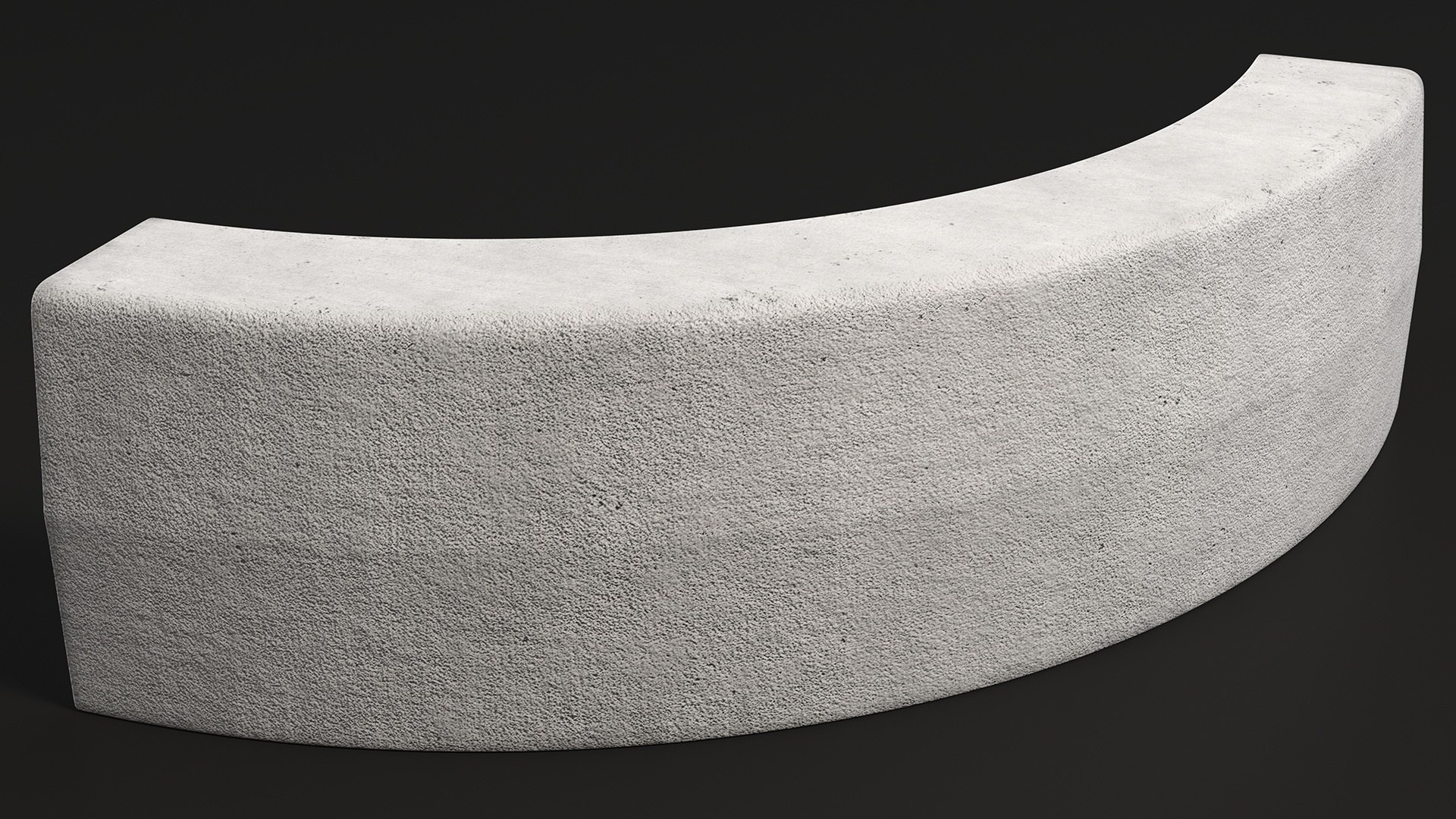 3D Model Concrete Curb Rounded - TurboSquid 2029473