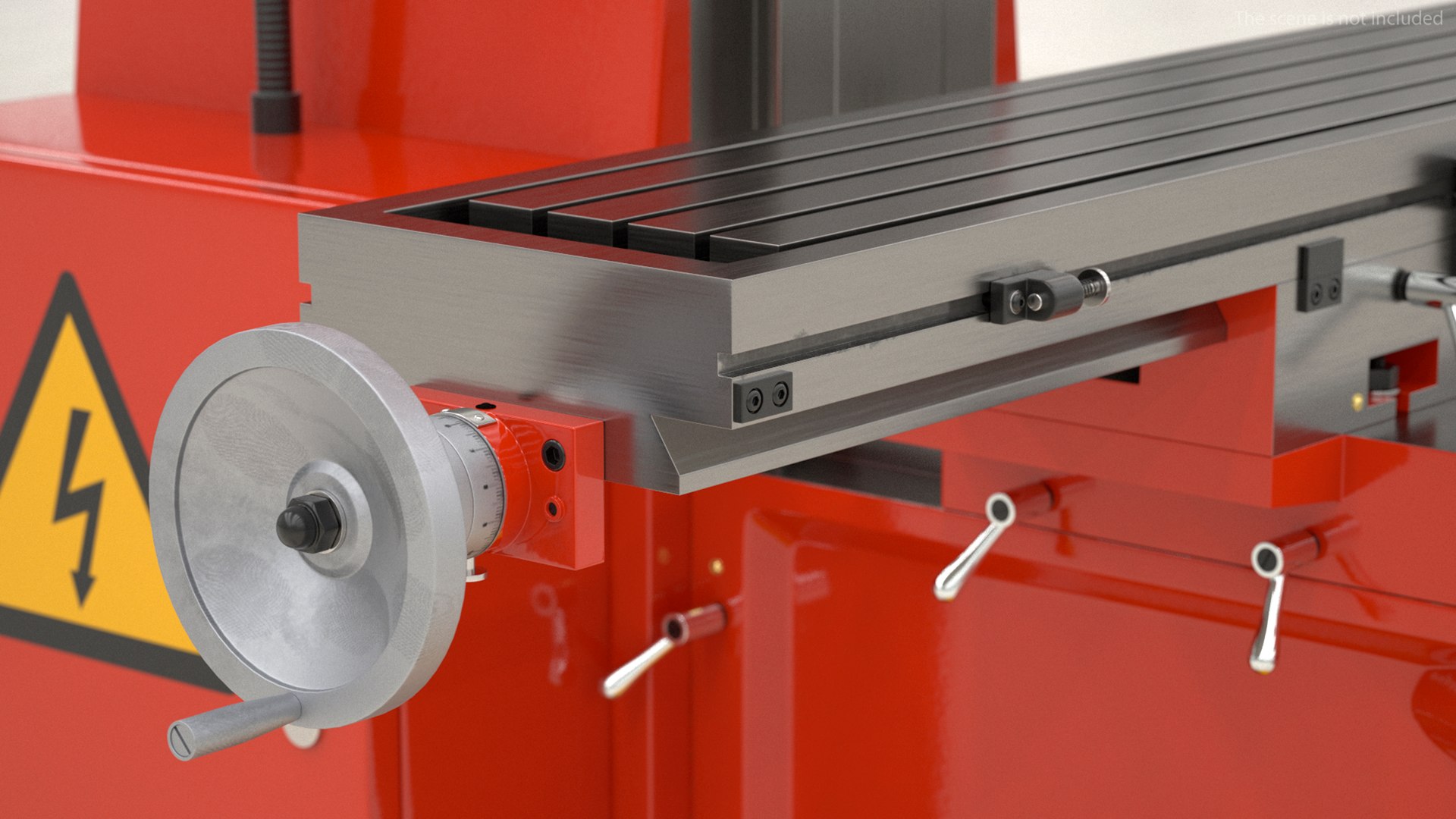 3D Milling Machine Red - TurboSquid 1922197