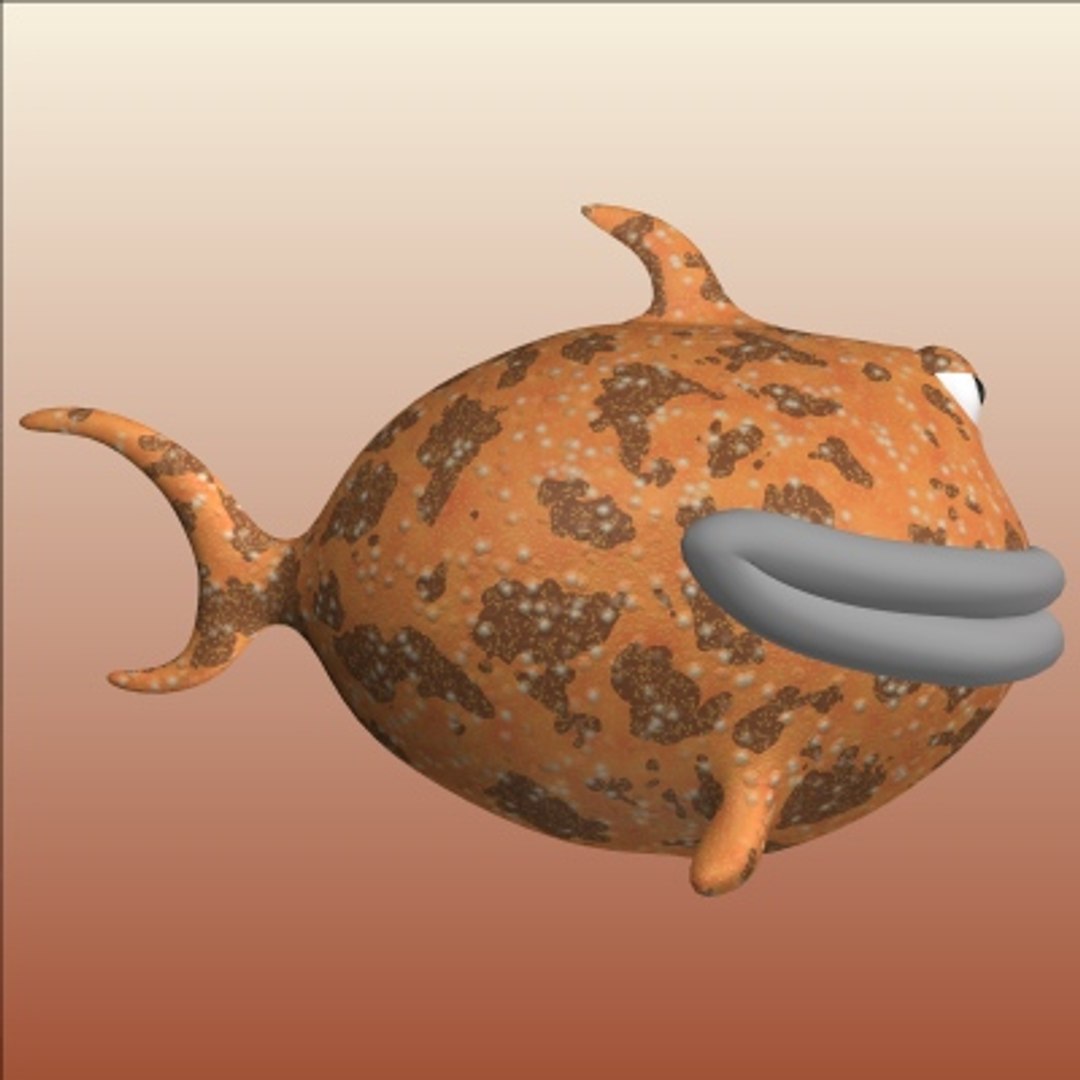 Cartoon Fish 3d Model