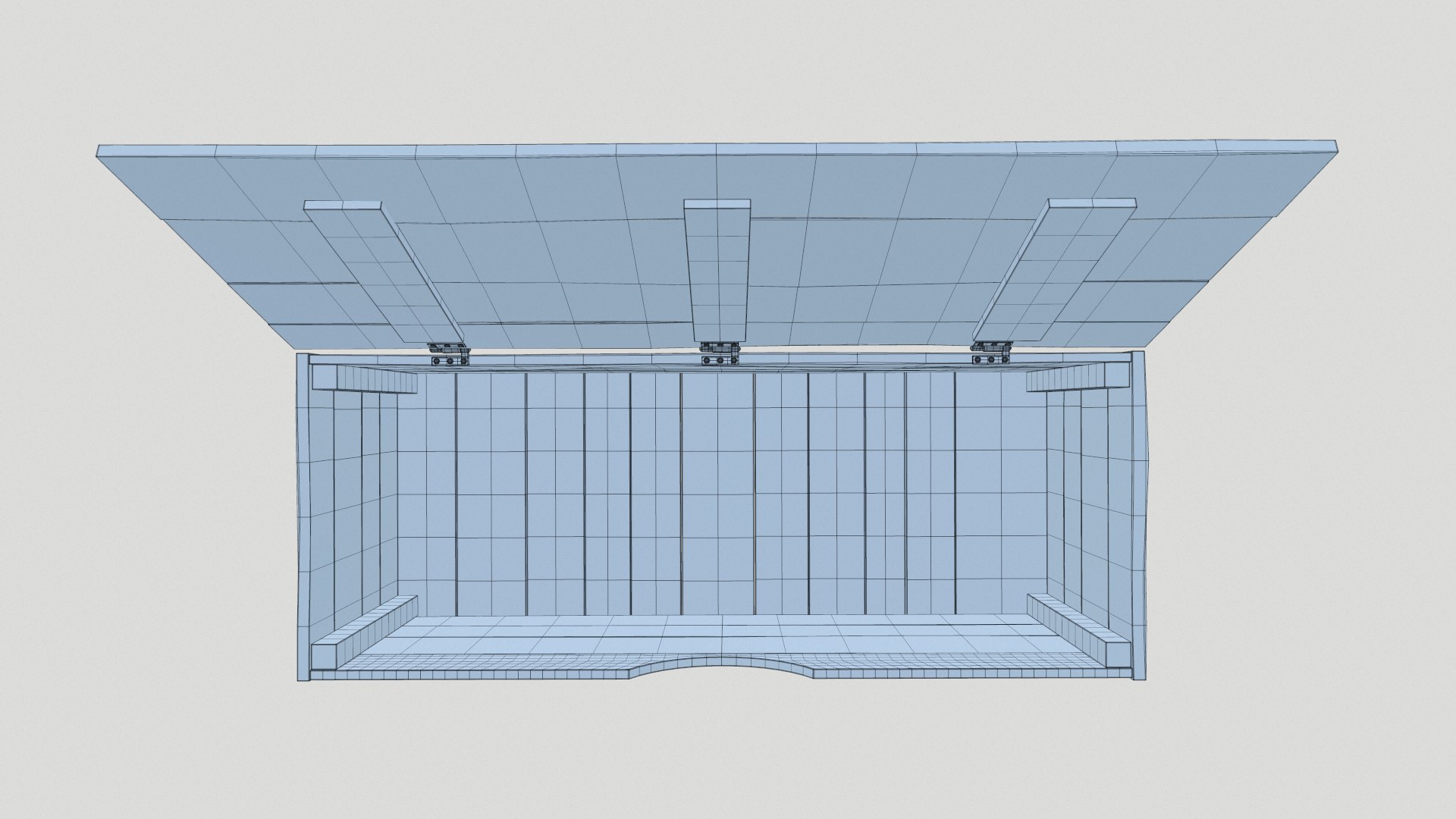 Wooden square chest 3D model - TurboSquid 1258231
