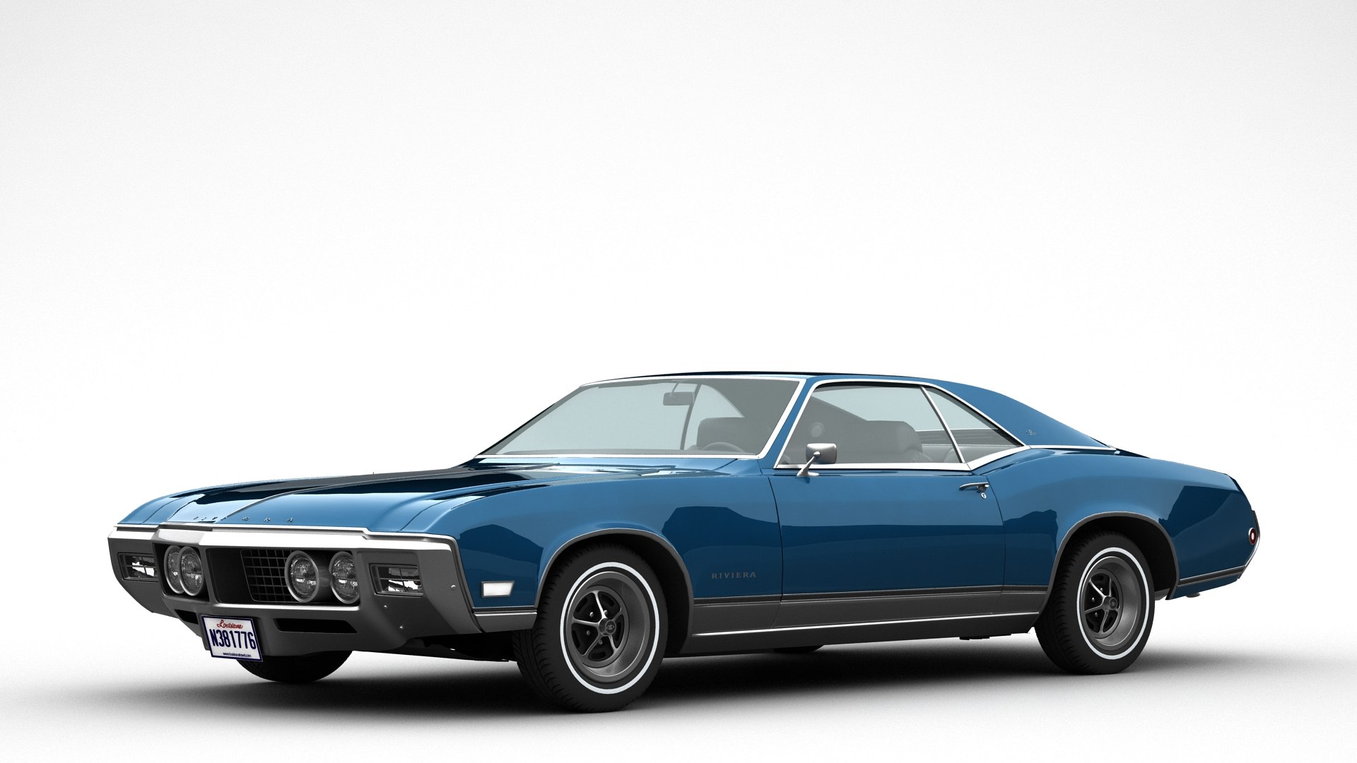 Buick Riviera 1968 3D Model - TurboSquid 2010538
