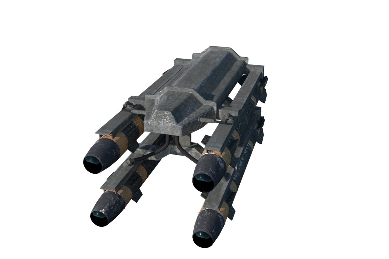 Hellfire Missile Launcher 3d Obj
