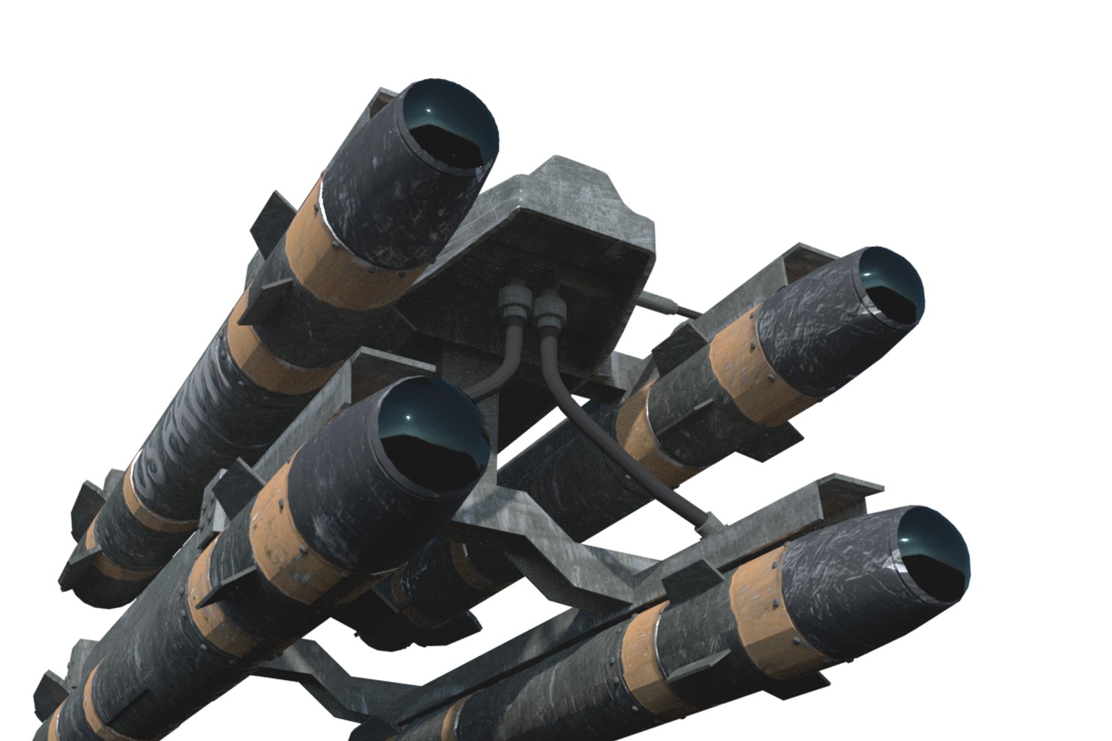 Hellfire Missile Launcher 3d Obj