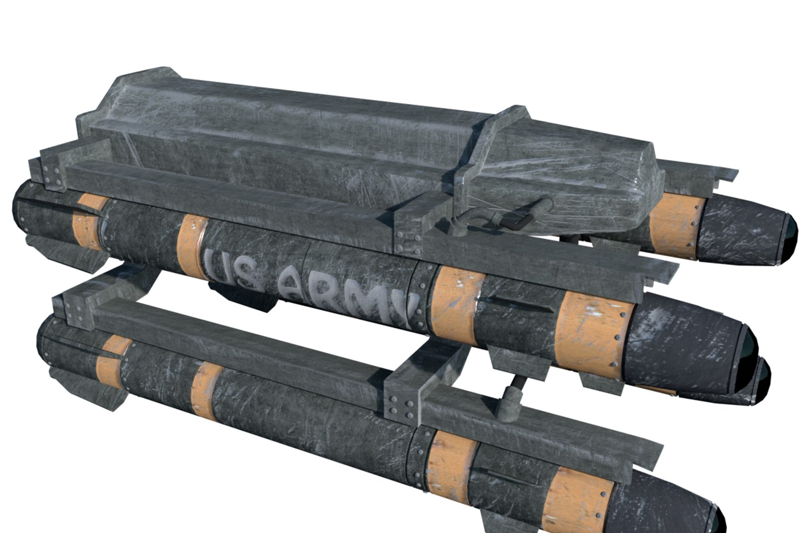 Hellfire Missile Launcher 3d Obj