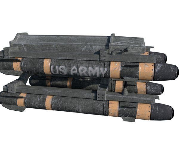 hellfire missile launcher 3d obj