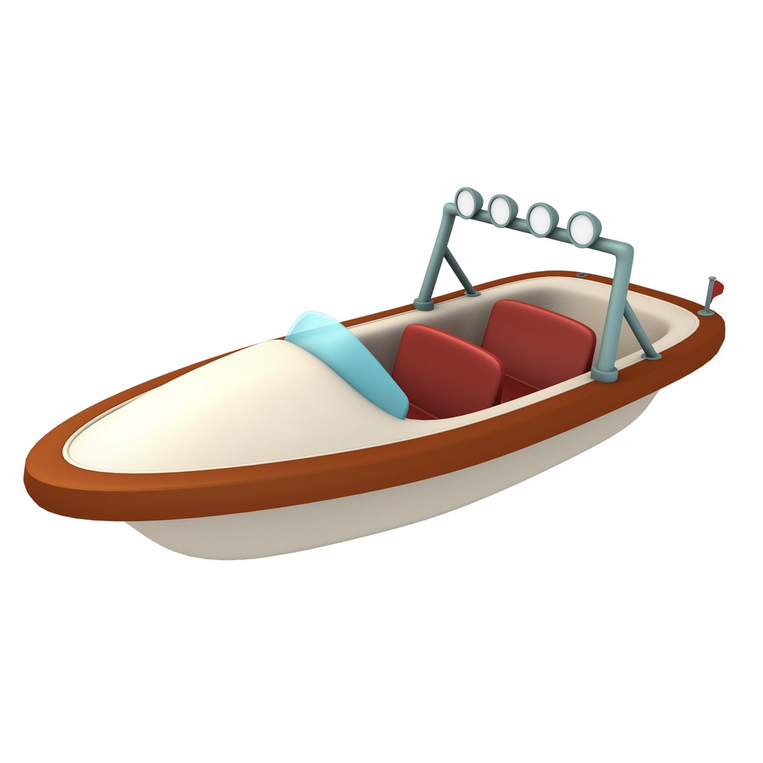 3D Cartoon Boat Yacht - TurboSquid 1400180