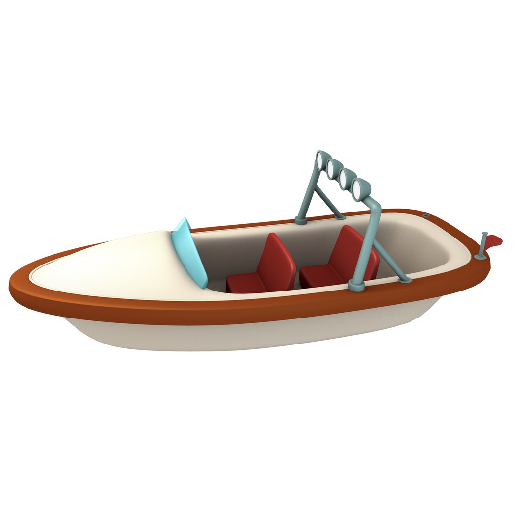 3D Cartoon Boat Yacht - TurboSquid 1400180