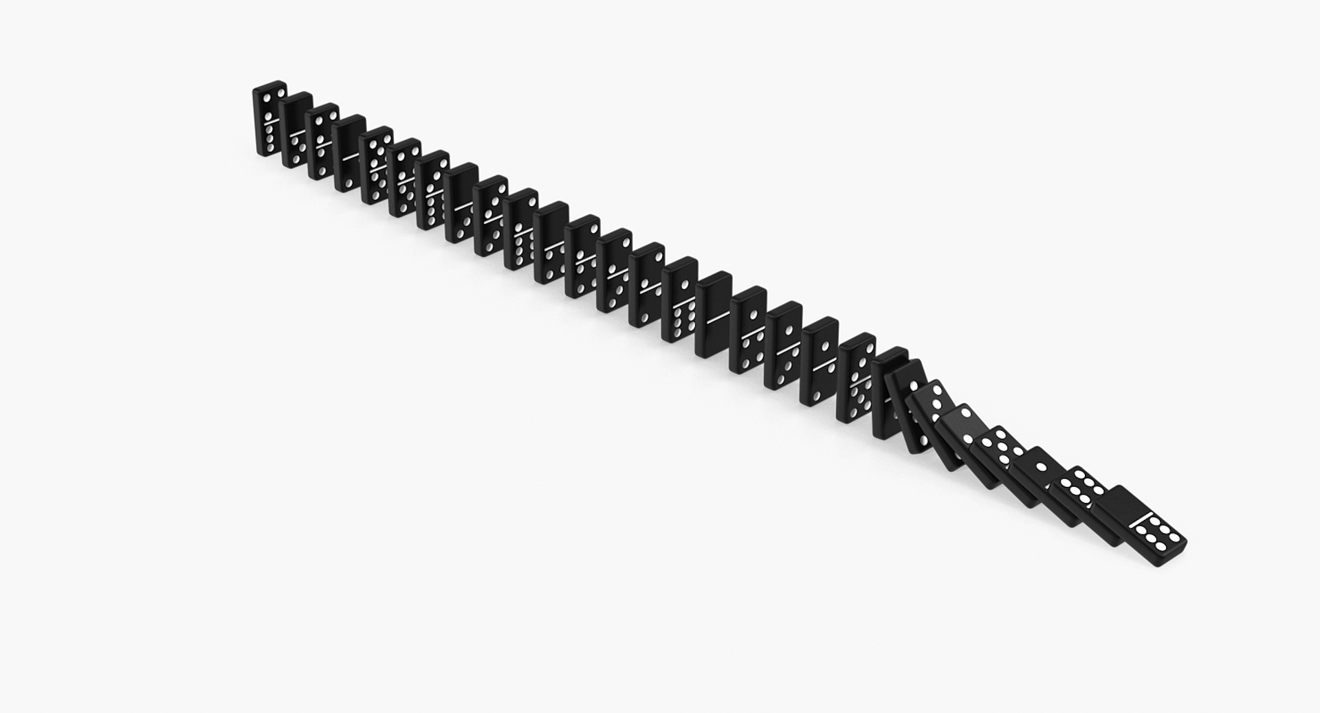 3D Black Domino Knuckles Falling - TurboSquid 1355673