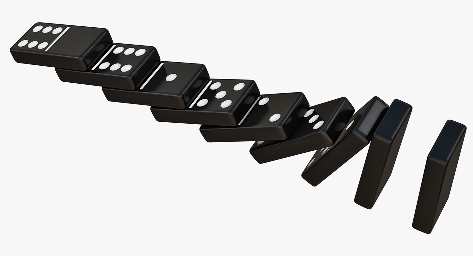 3D Black Domino Knuckles Falling - TurboSquid 1355673