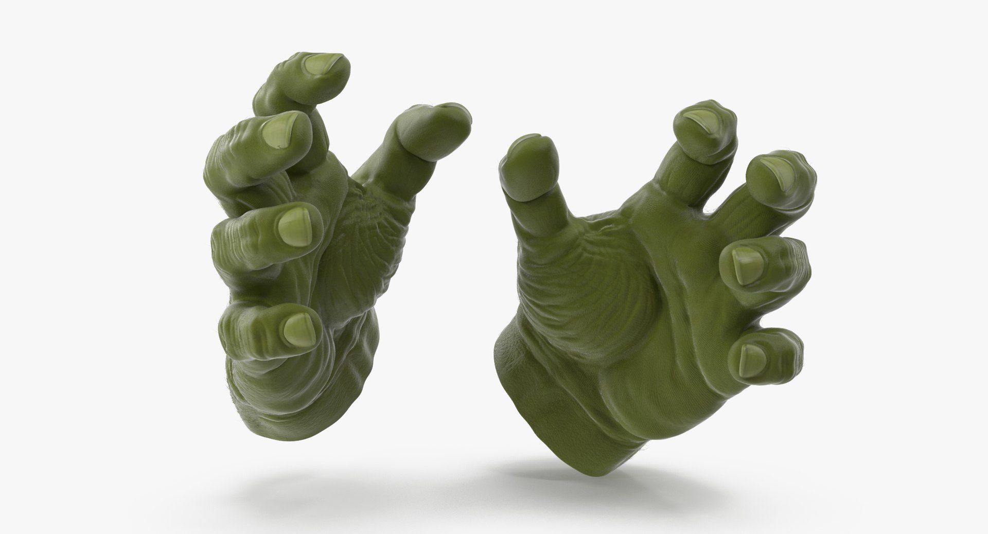 3d Model Hulk Hands Open