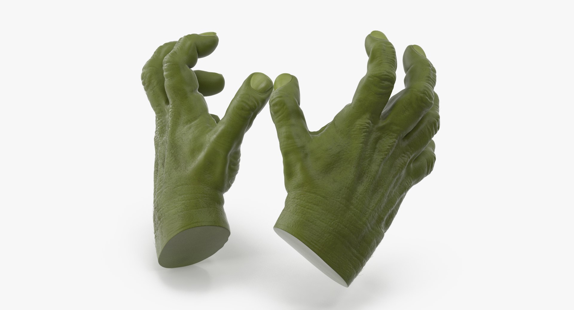 3d Model Hulk Hands Open