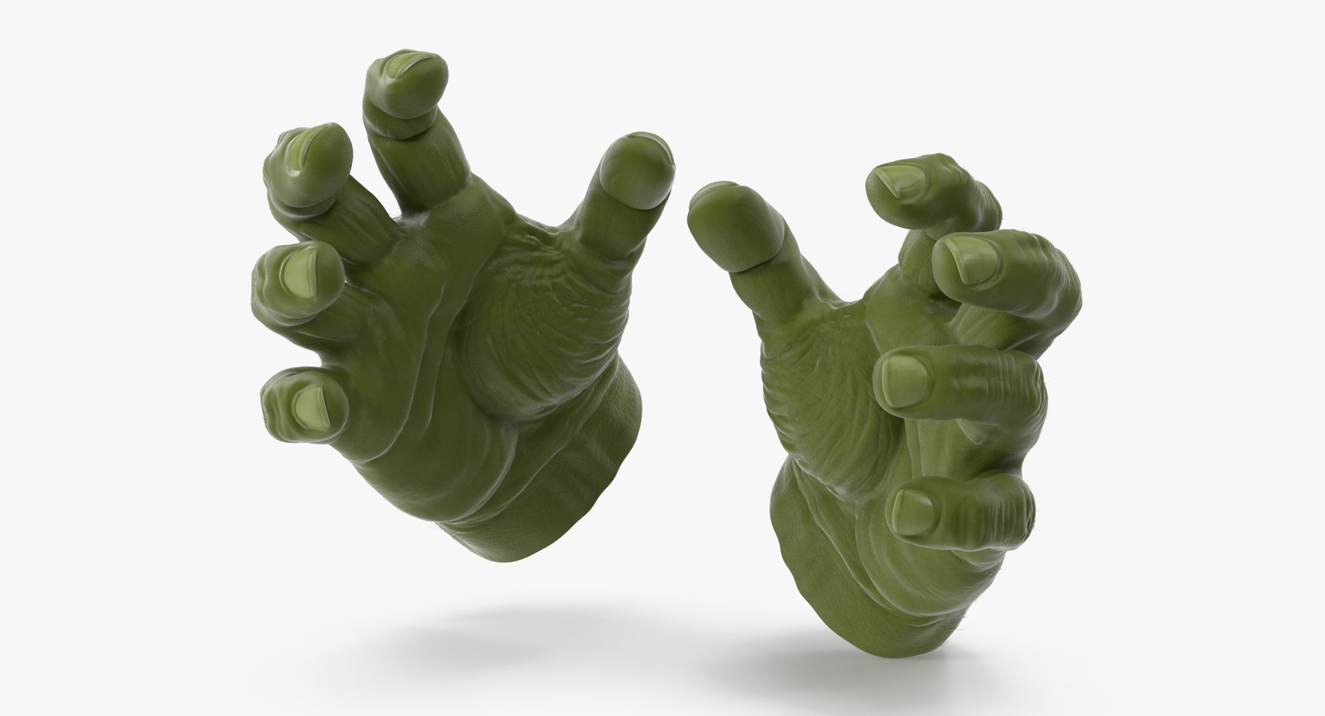 3d Model Hulk Hands Open