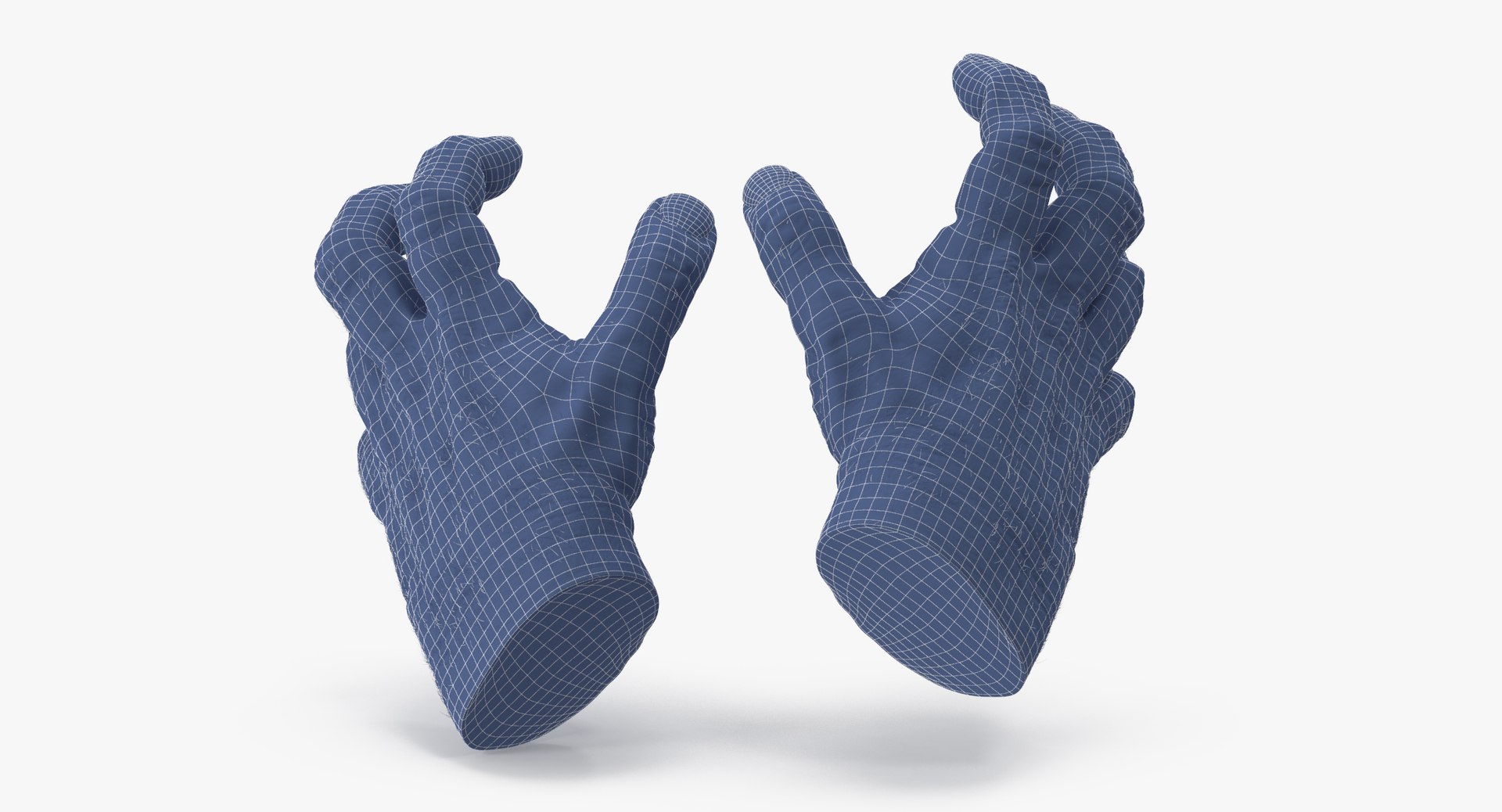 3d Model Hulk Hands Open