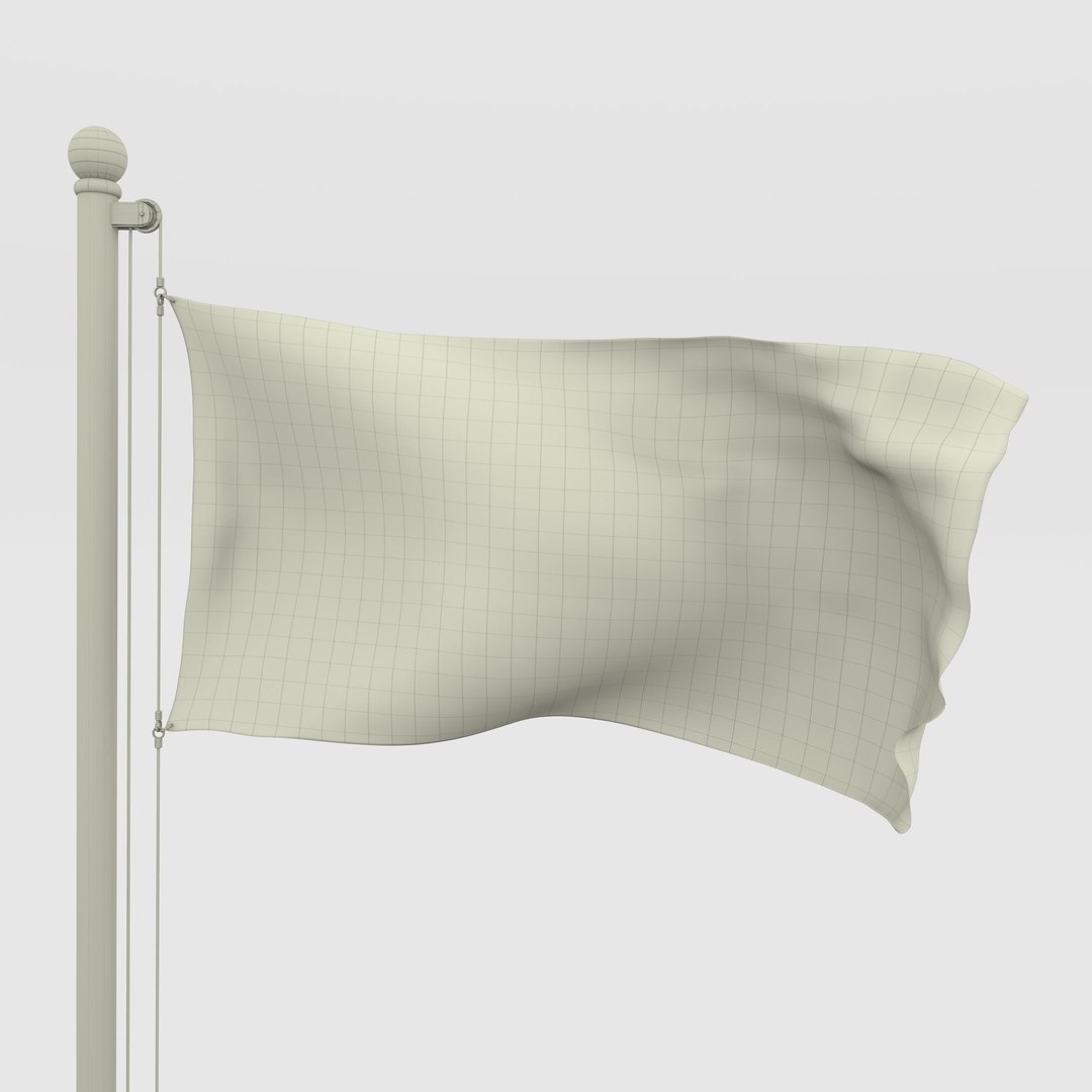 3d Model Flag Pole