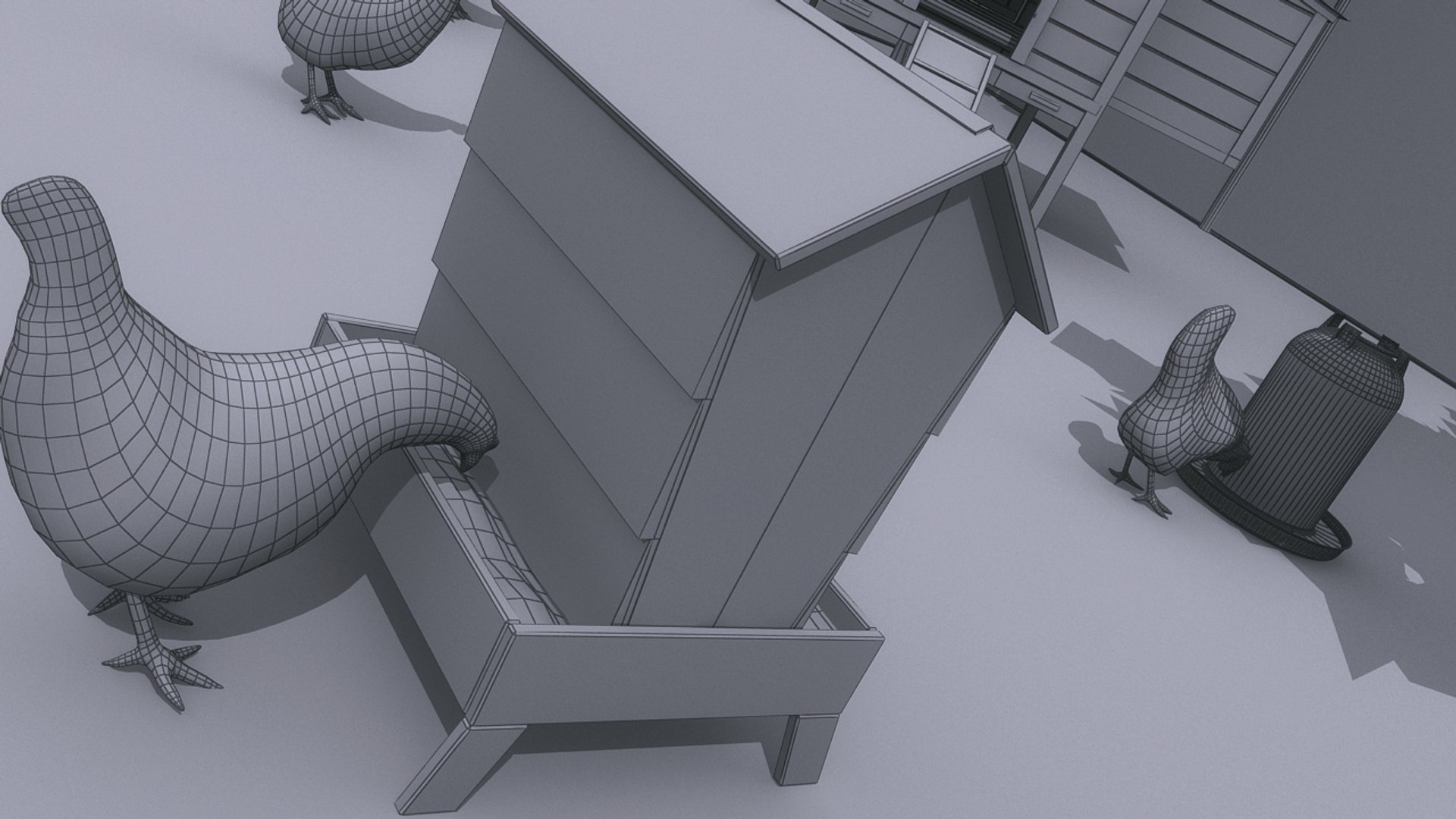 3D Model Chicken Small Farm - TurboSquid 1660117