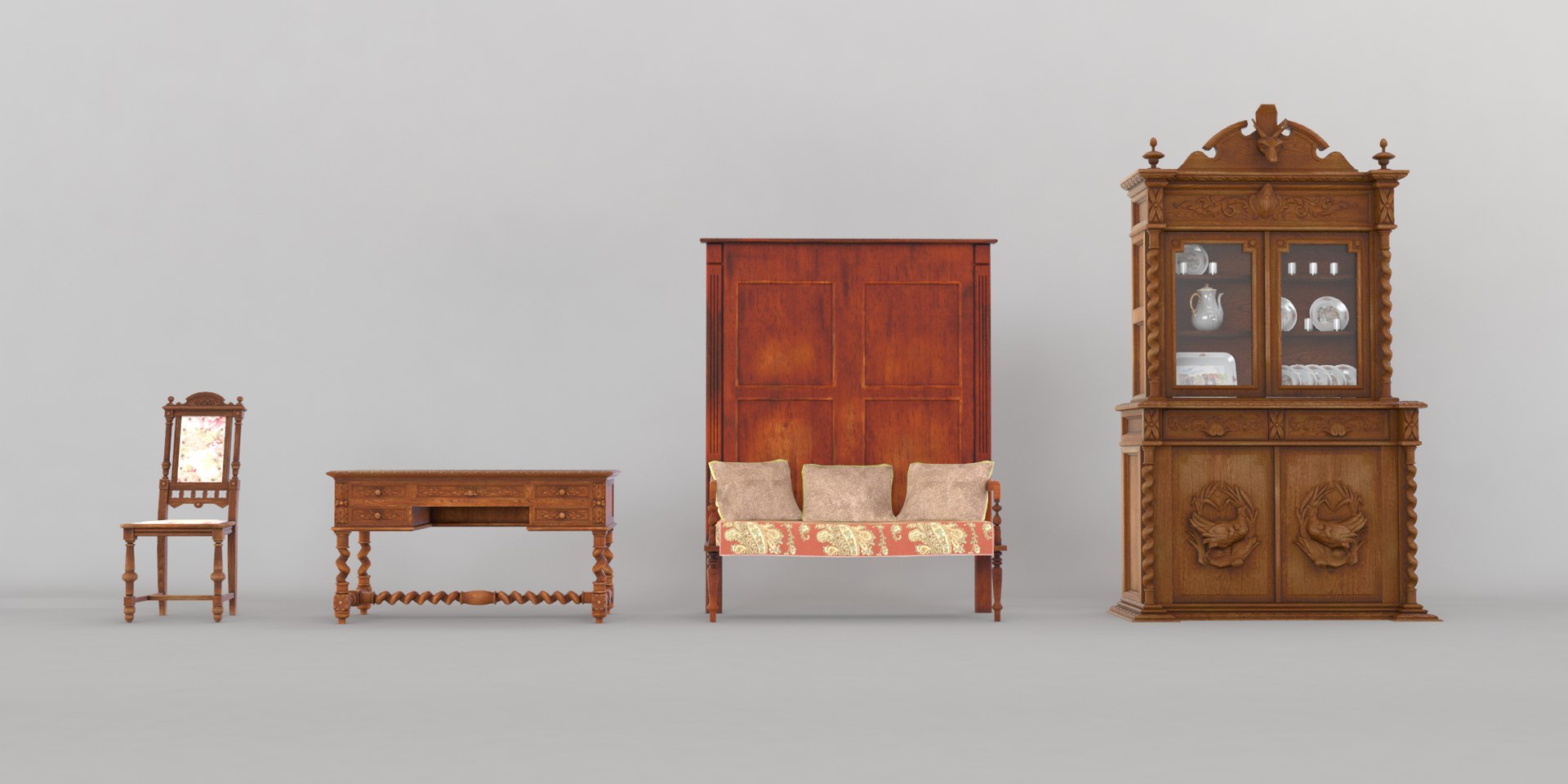 3d antique furniture model
