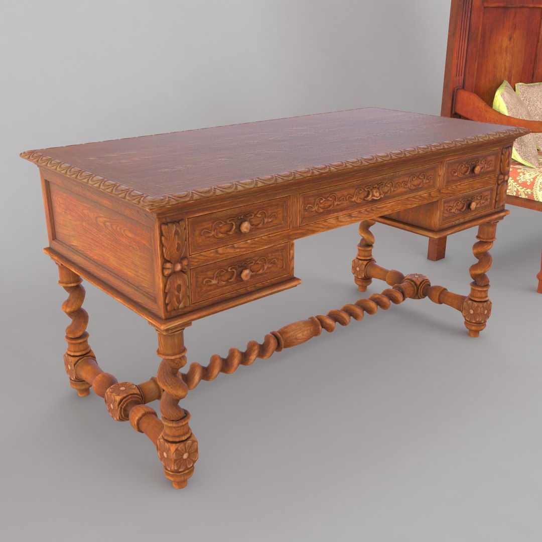 3d antique furniture model