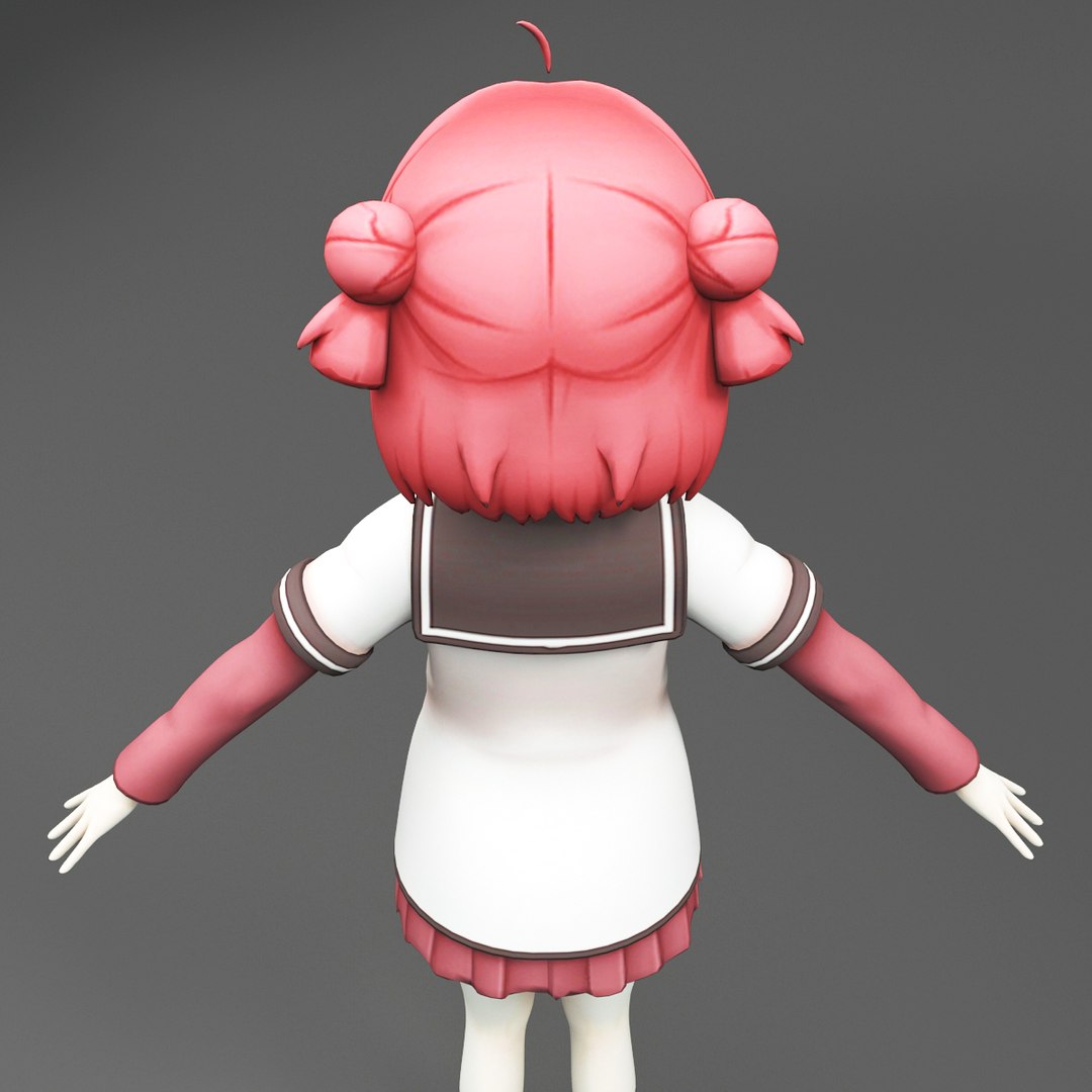 3D Akari Akaza Girl Model - TurboSquid 1307518