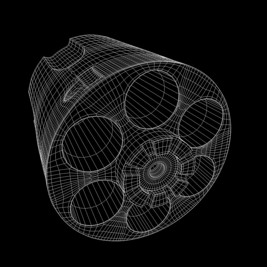 drum revolver 3d c4d