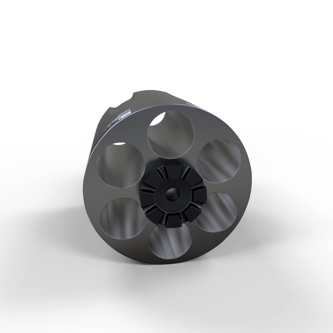 drum revolver 3d c4d