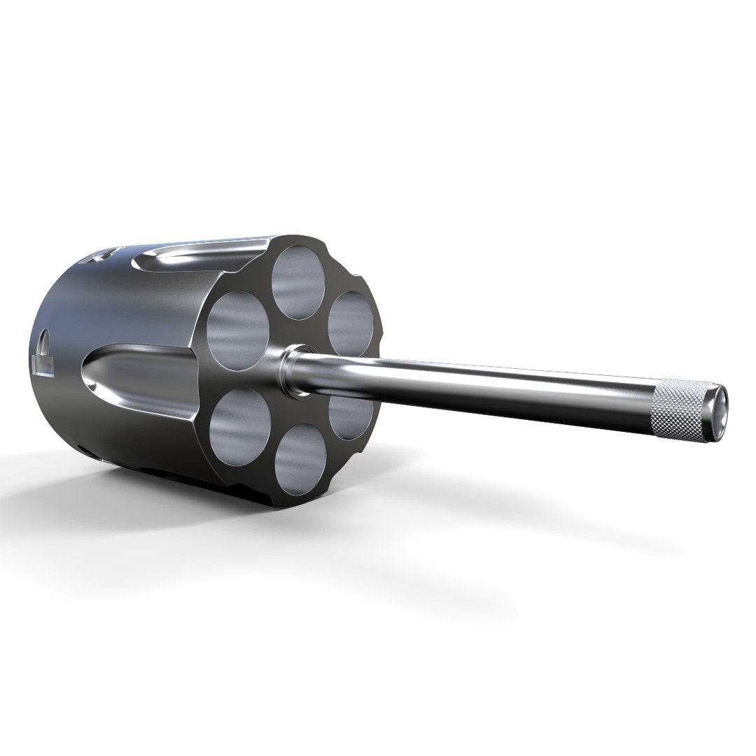 drum revolver 3d c4d