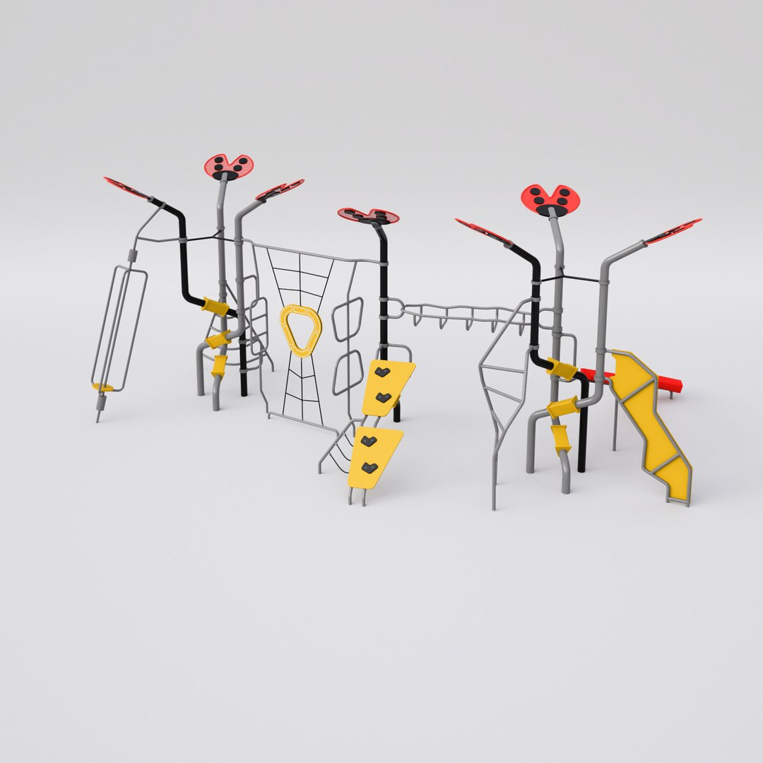 Ladybird Playground Set 3D Model - TurboSquid 1352243