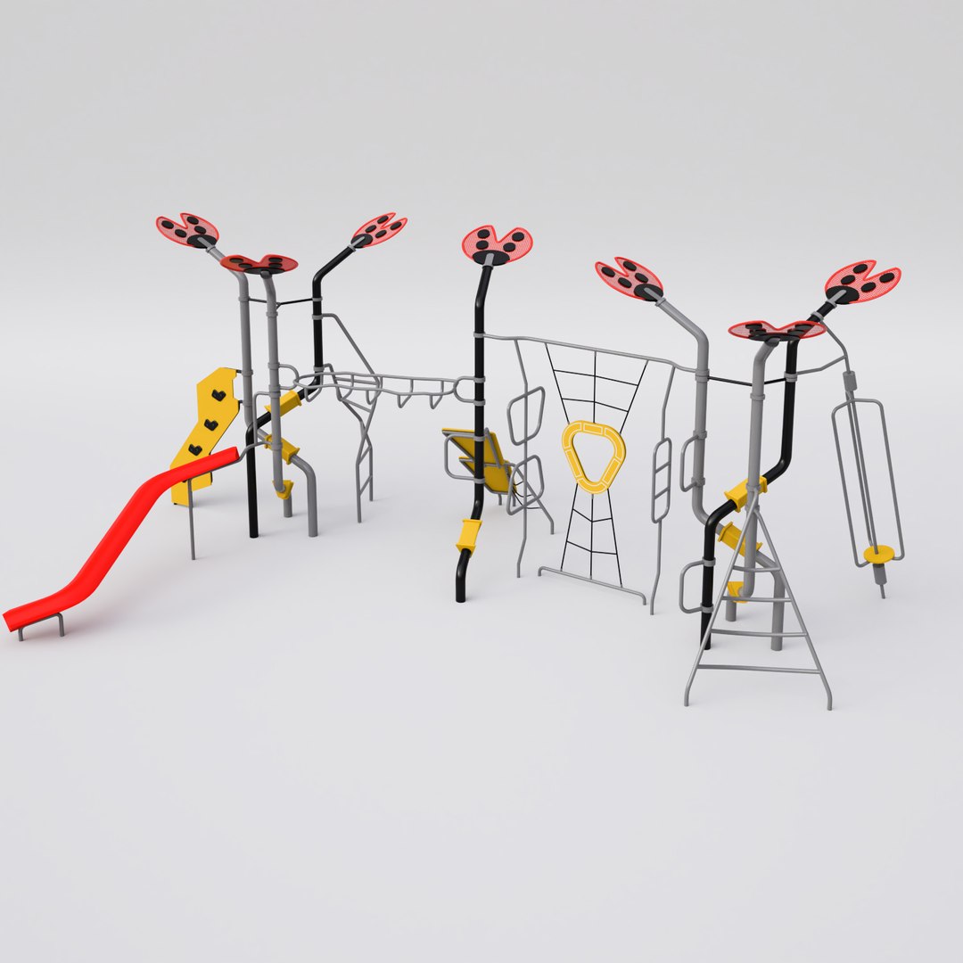Ladybird Playground Set 3D Model - TurboSquid 1352243
