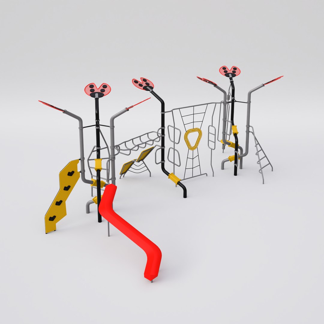 Ladybird Playground Set 3D Model - TurboSquid 1352243