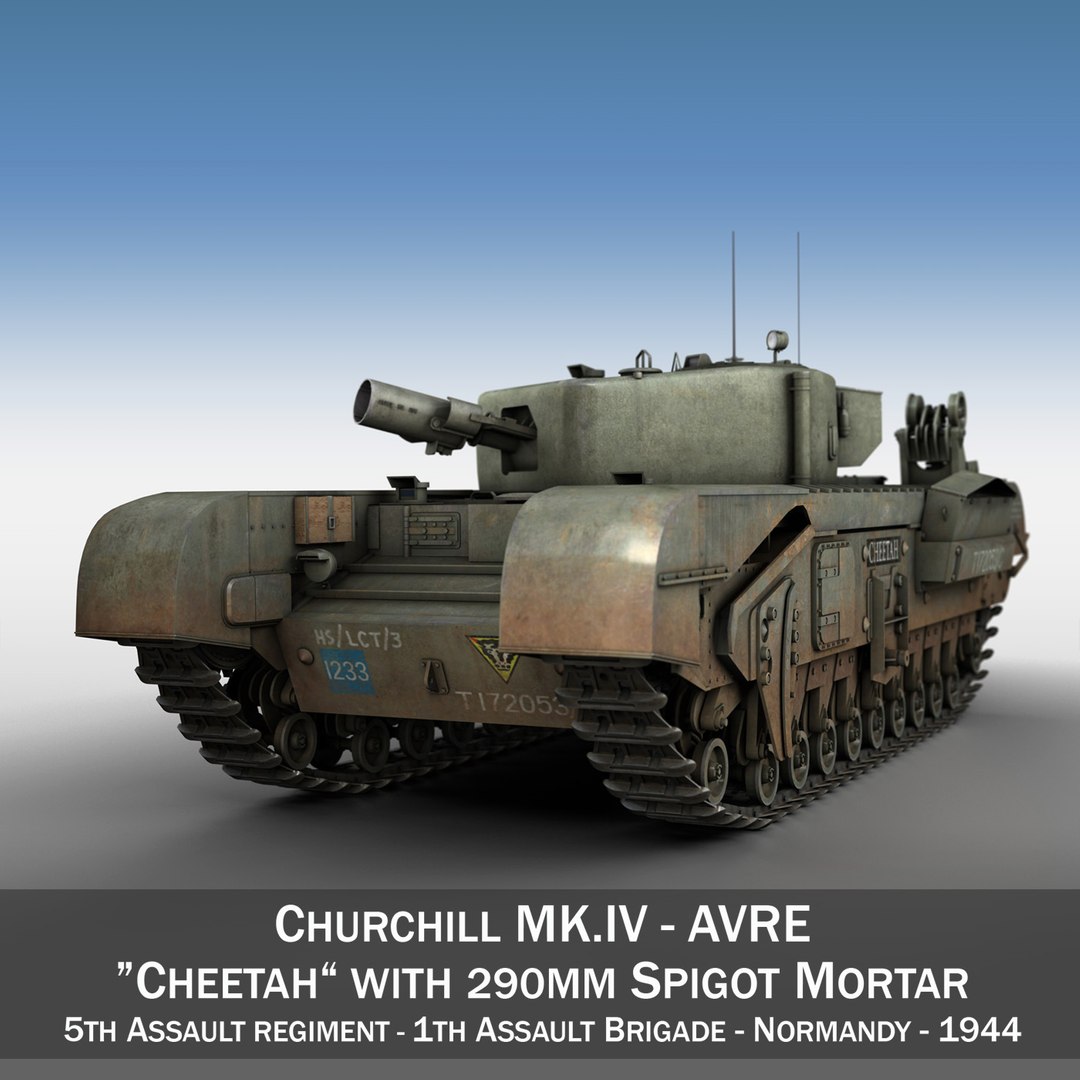 3D British Churchill Mk Iv - TurboSquid 1266232