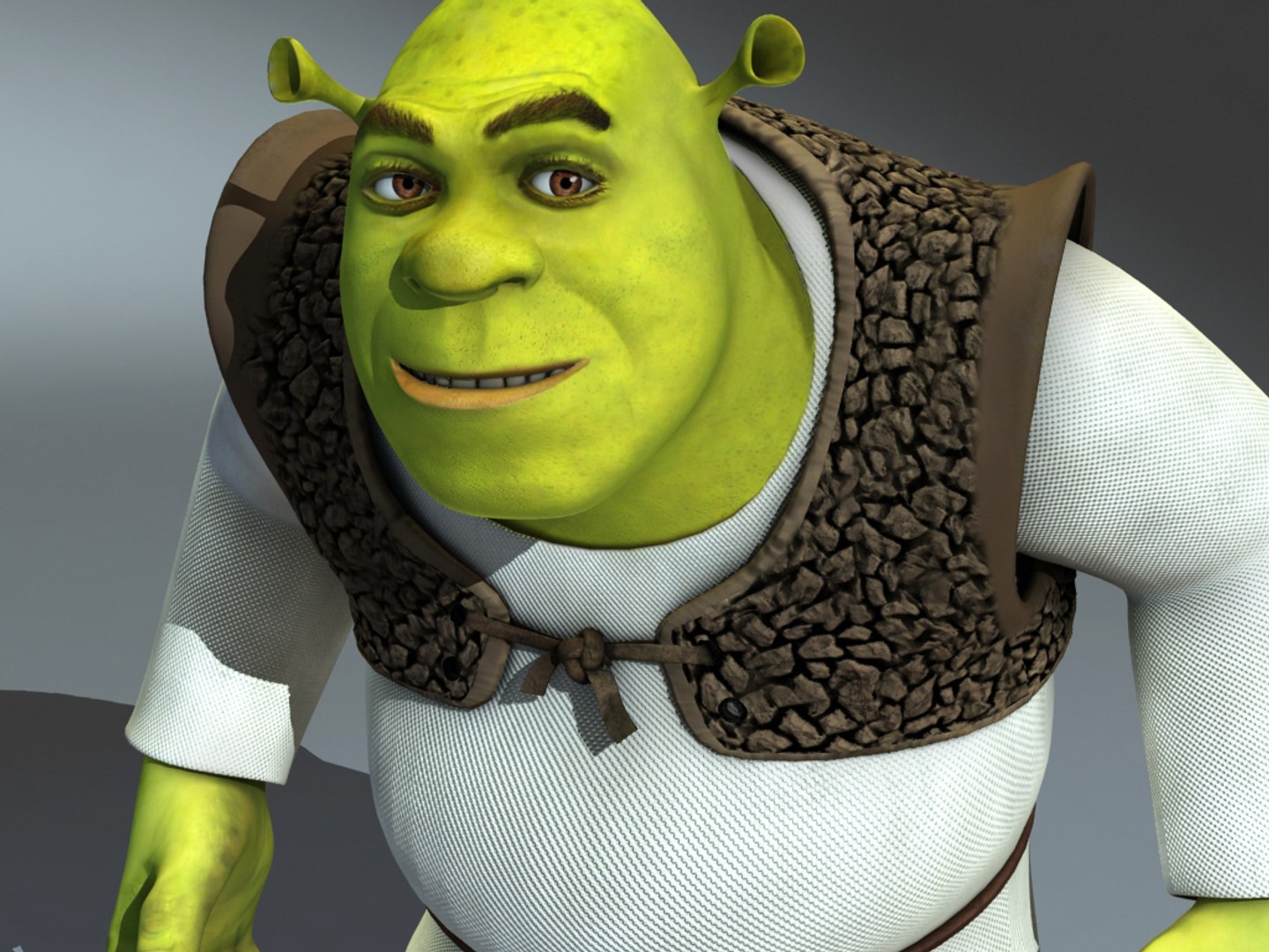 3d Model Shrek Photorealistic Pixar