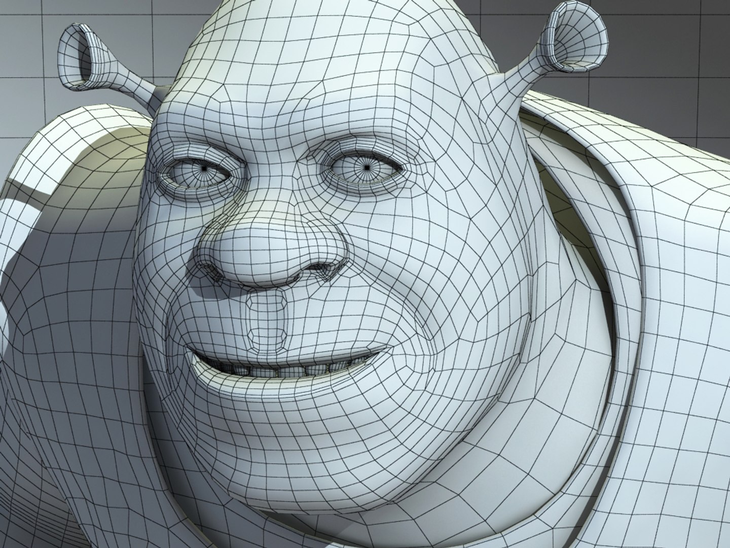 3d Model Shrek Photorealistic Pixar