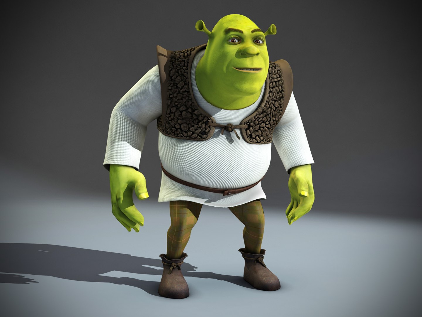 3d Model Shrek Photorealistic Pixar