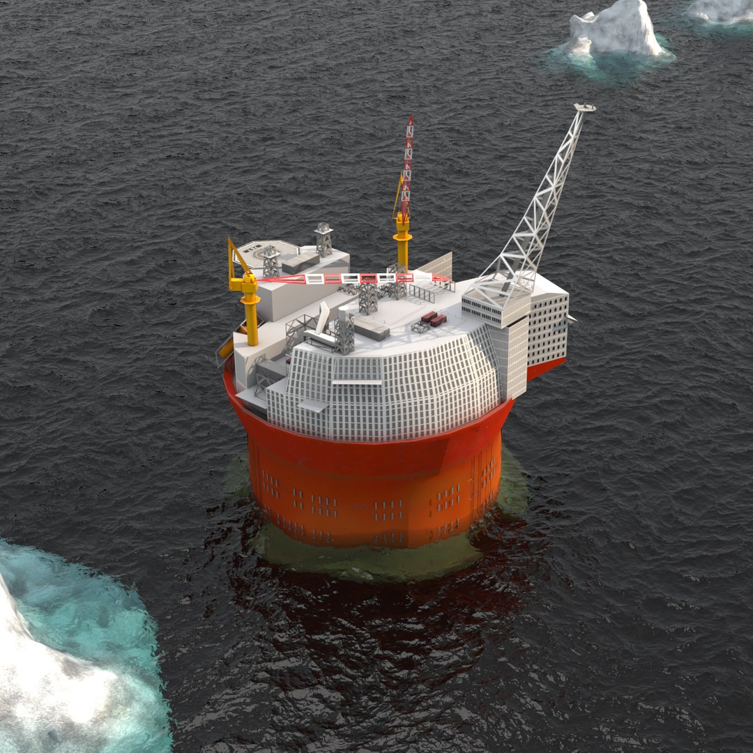 Goliat Oil Platform Model - TurboSquid 1450294