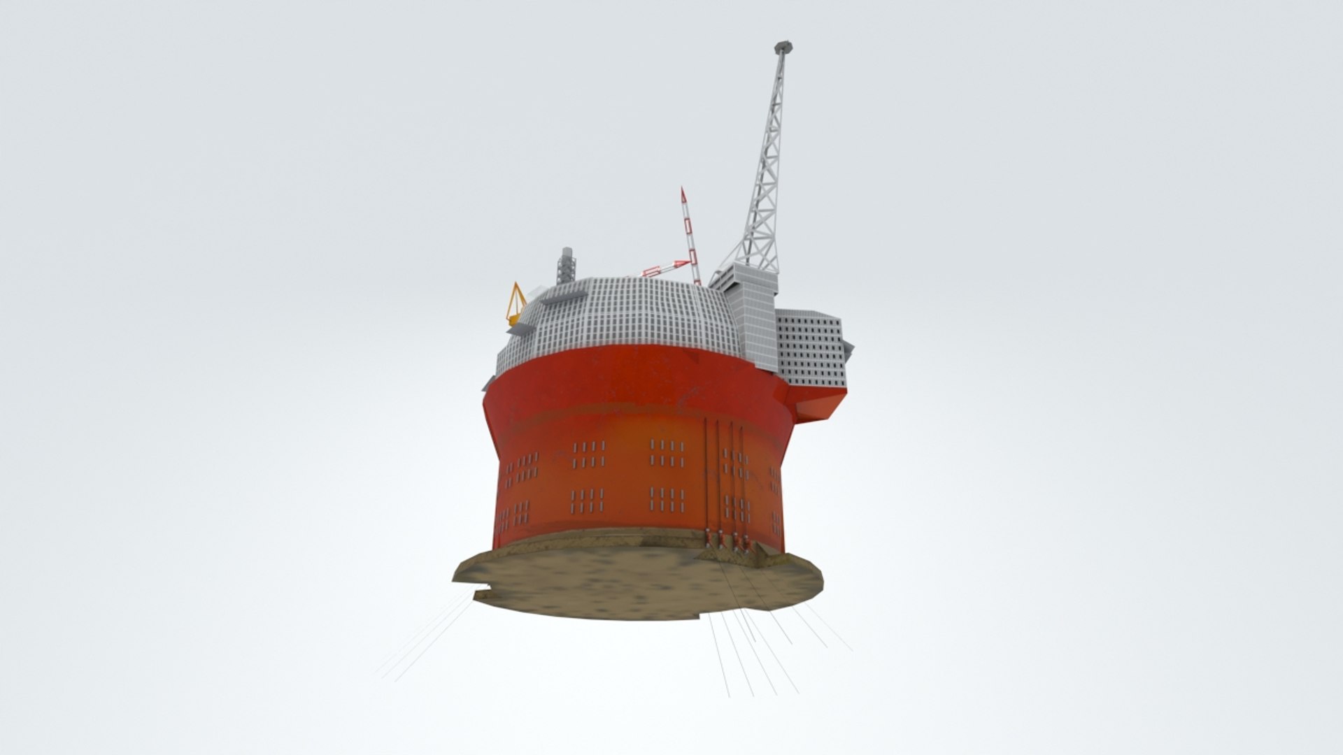 Goliat Oil Platform Model - TurboSquid 1450294