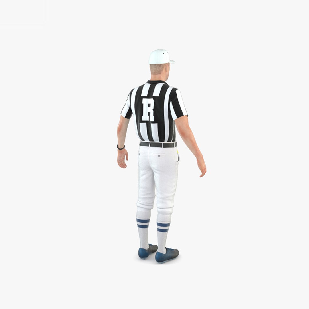 American Football Referee 3D Model - TurboSquid 1664026