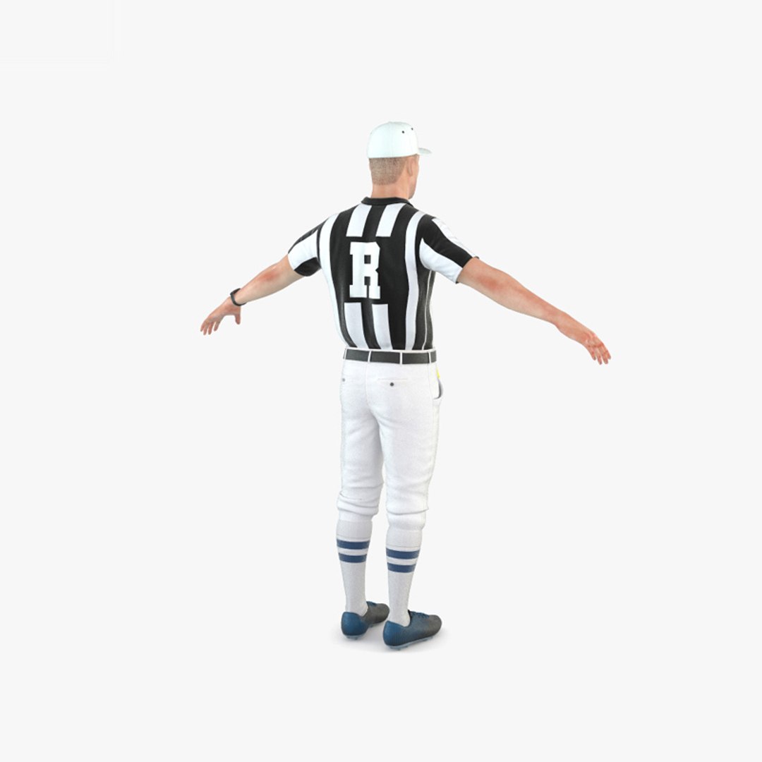 American Football Referee 3D Model - TurboSquid 1664026
