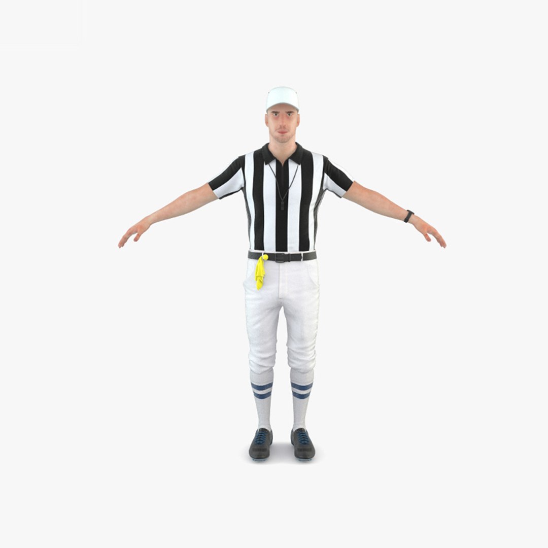 American Football Referee 3D Model - TurboSquid 1664026