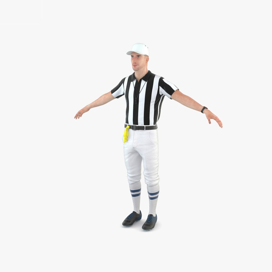 American Football Referee 3D Model - TurboSquid 1664026