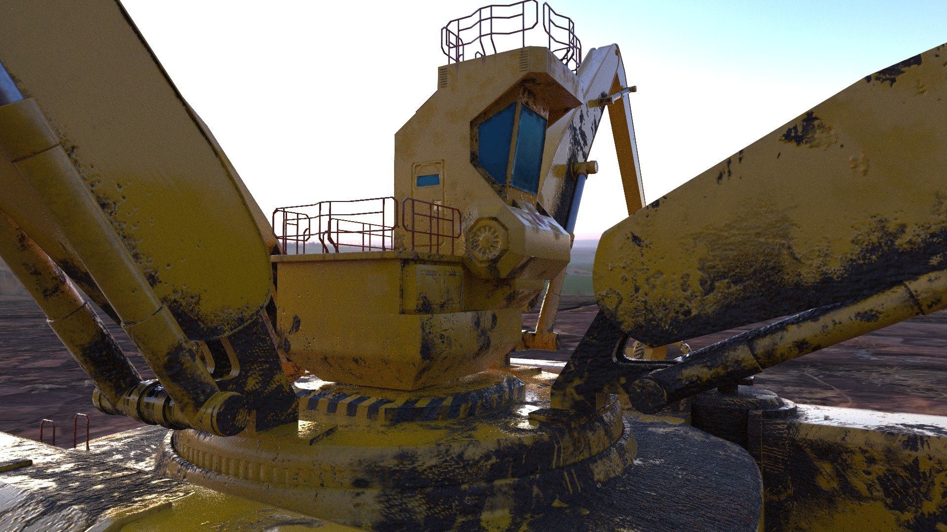 Futuristic Construction Machine 3D - TurboSquid 1369943