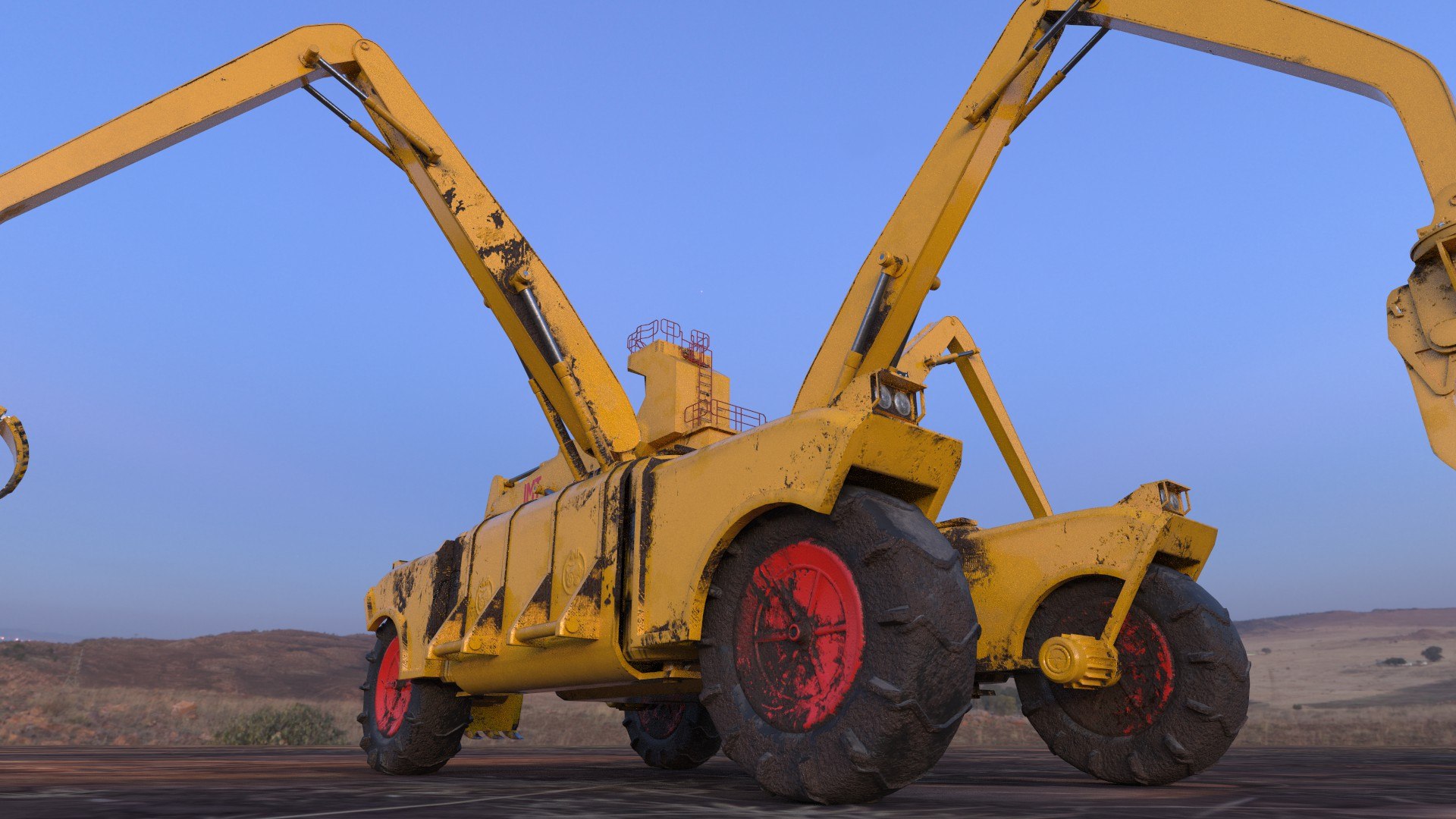 Futuristic Construction Machine 3D - TurboSquid 1369943