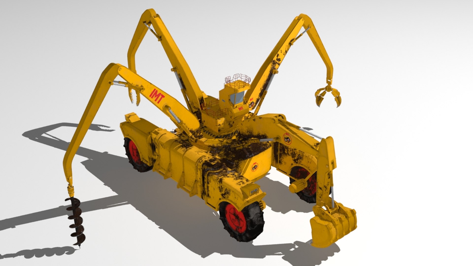 Futuristic Construction Machine 3D - TurboSquid 1369943