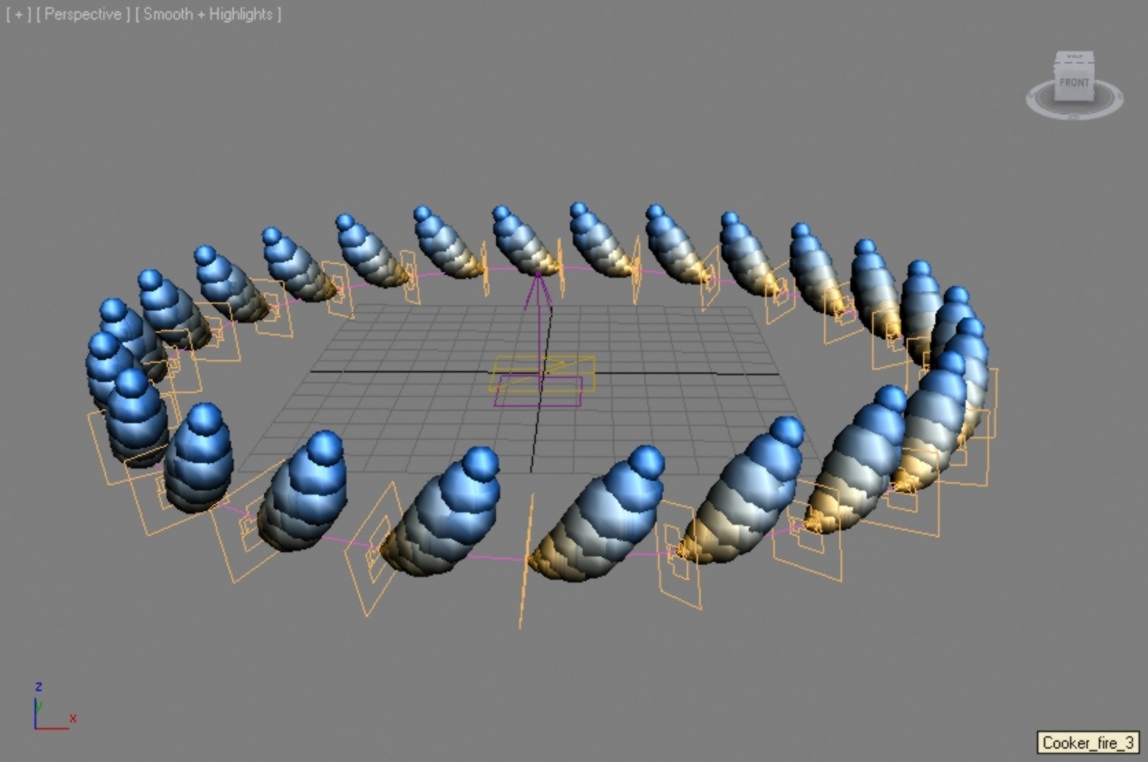 Cooker Particle Flow 3d Model