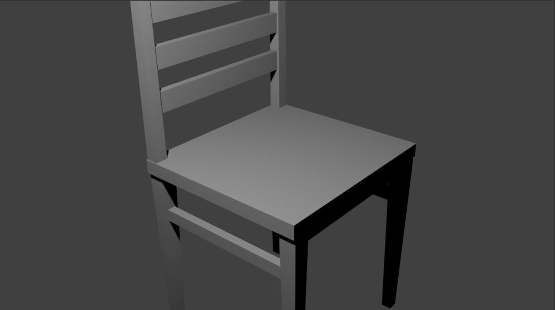 3d Model Simple Chair