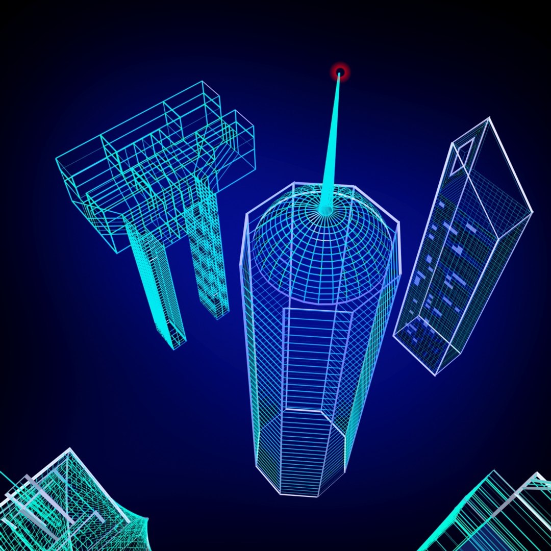 3D Neon City - TurboSquid 1167738