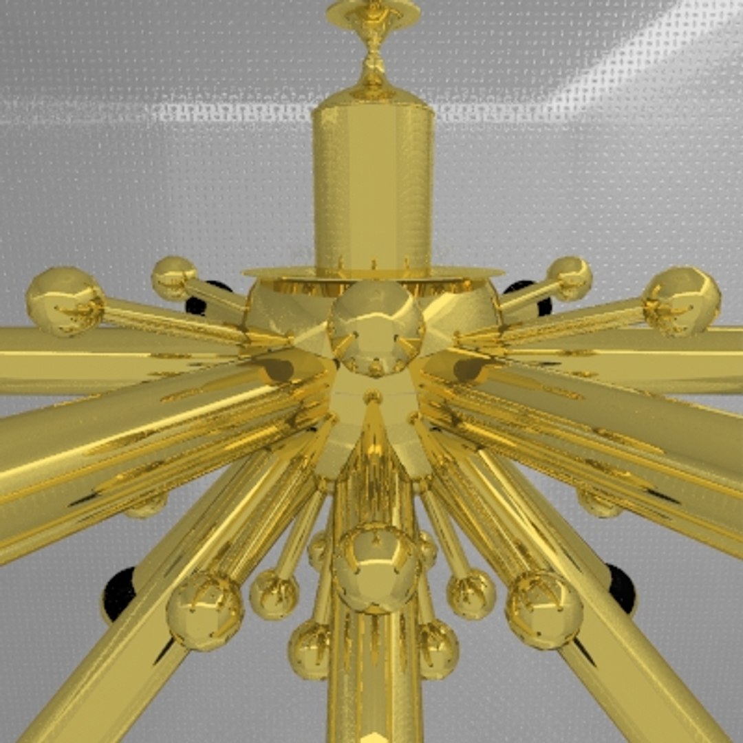gold lamp 3d model